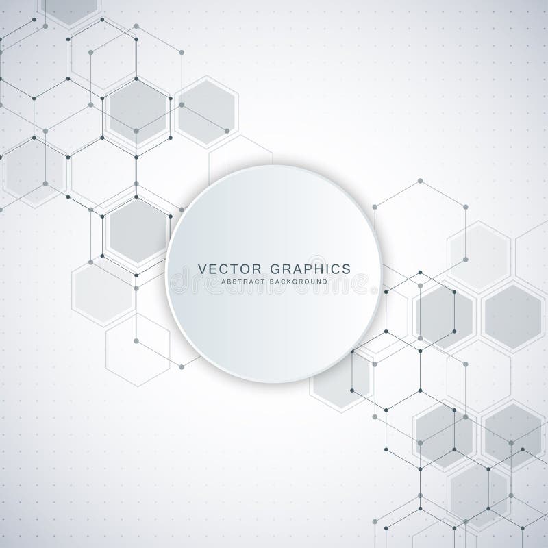 Medical Background or Science Vector Design. Molecular Structure and ...
