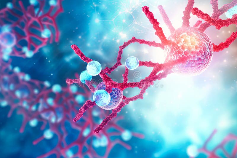 Medical Background with Virus Cells and Dna Stock Photo - Image of ...