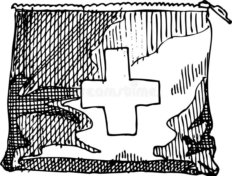 Medical Bag or First Aid Kit Sketch Vector Illustration Stock Vector ...