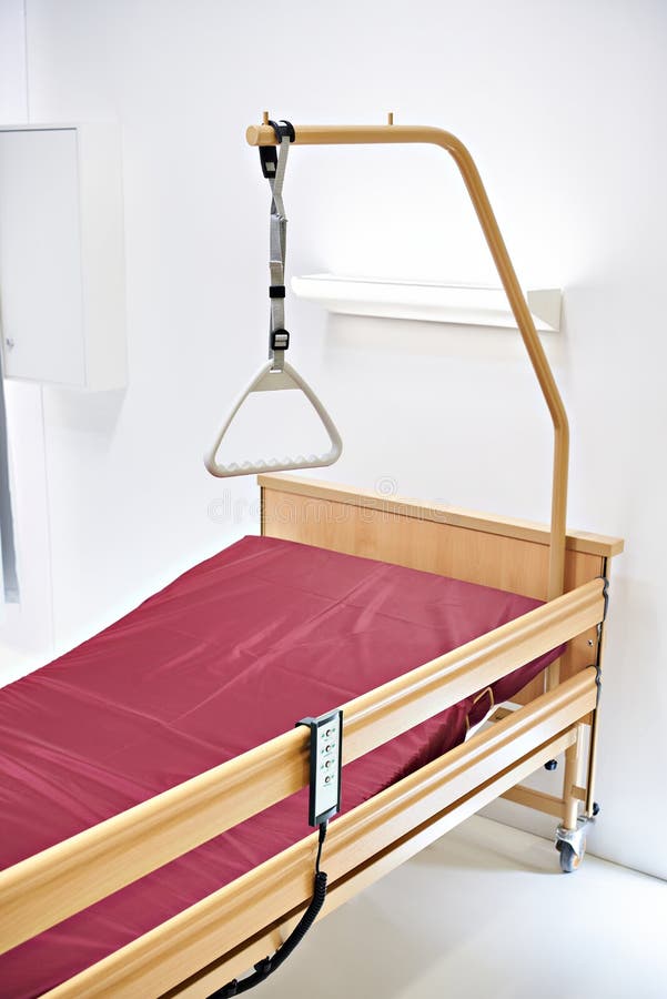 Medical bed with handle stock image. Image of health - 230097949