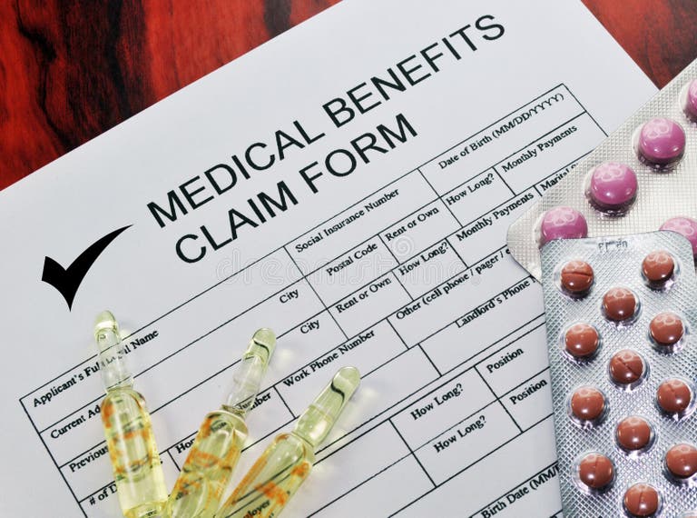Medical Benefits Claim Form 2 Stock Image - Image of healthcare, form ...