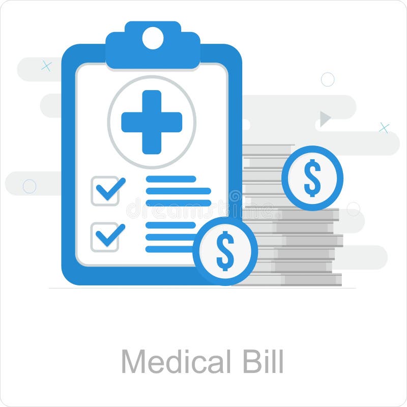 Medical Bill stock vector. Illustration of concept, design - 340612905