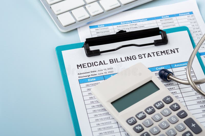 Medical bill concept stock photo. Image of cost, debt - 248879142
