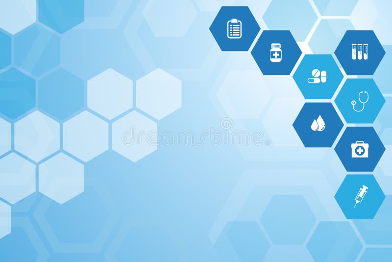 Medical blue background stock vector. Illustration of molecular - 47240744