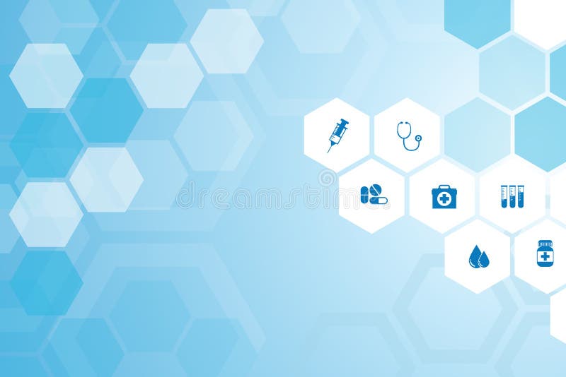 Medical blue background stock vector. Illustration of hospital - 47240748