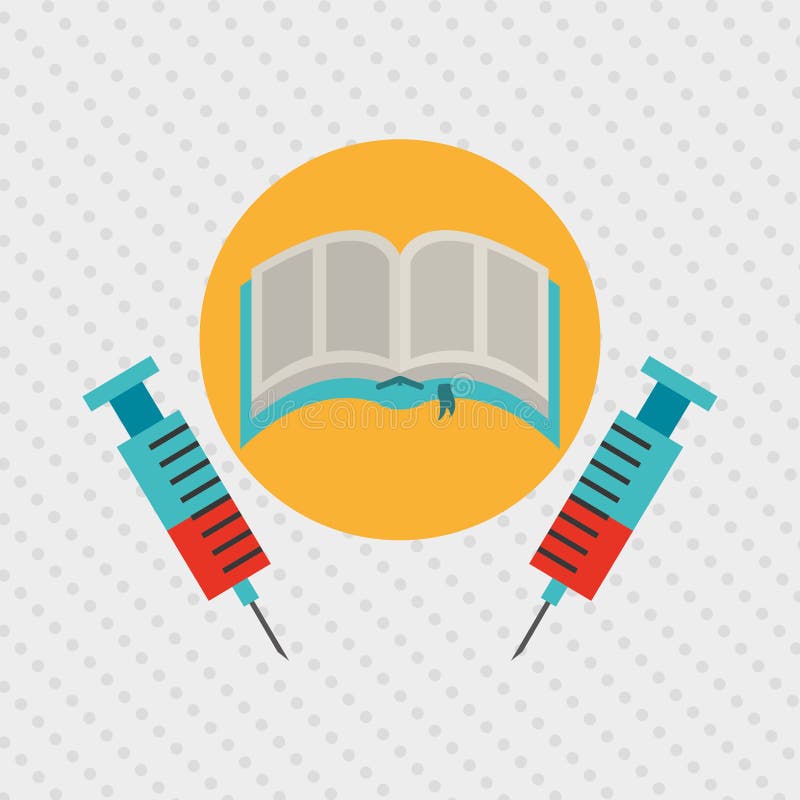 Medical book design stock illustration. Illustration of university ...