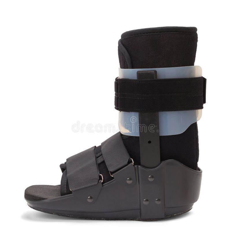 Medical Boot Side View stock photo. Image of boot, shoe - 185216452