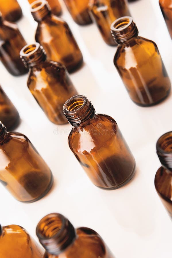 Medical bottles stock image. Image of brown, white, pharmaceutical ...