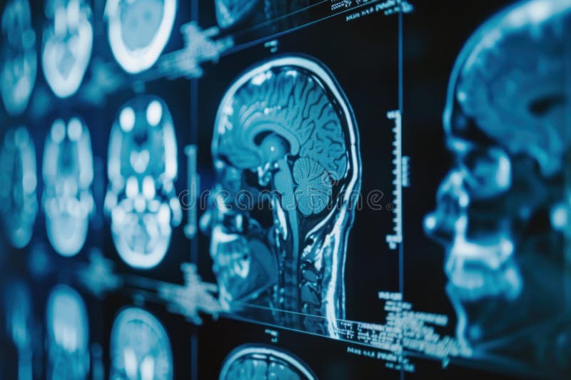 Detailed Digital Mri Scan Human Brain Stock Photos - Free & Royalty ...