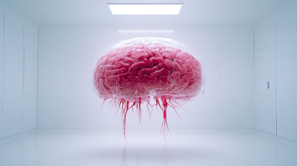 Medical Brain on White Background - Conceptual Image for Neuroscience ...