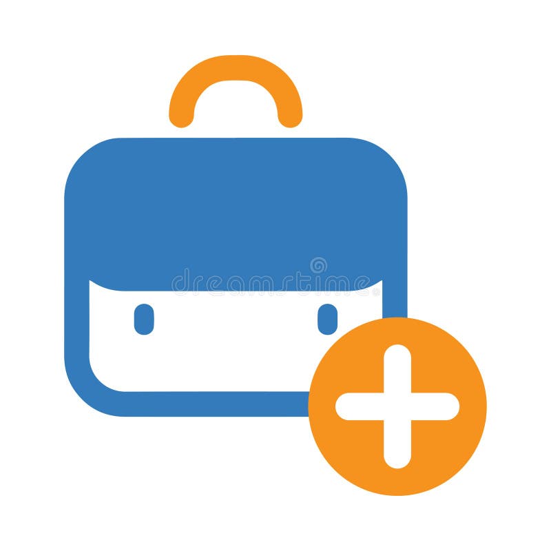 Medical, Briefcase, Box, Plus, Sign, Medical Briefcase Icon Stock ...