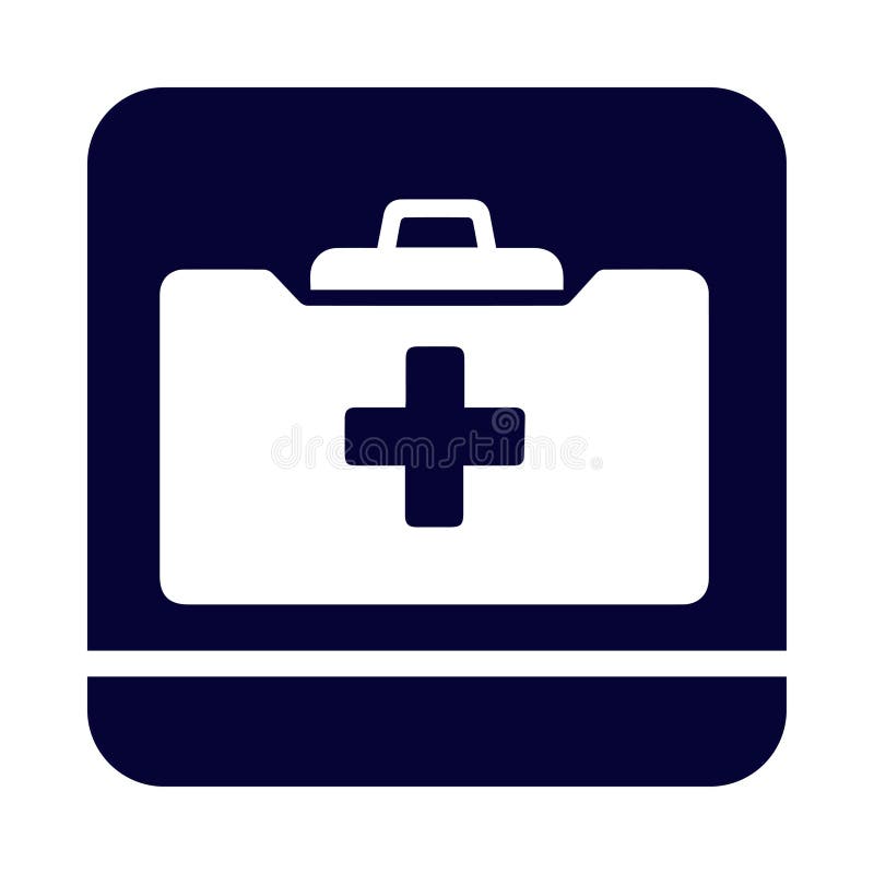 Medical, Briefcase, Box, Plus, Sign, Medical Briefcase Icon Stock ...