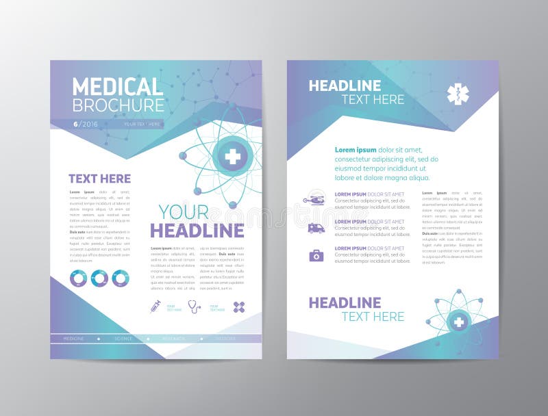 Medical Brochure Leaflet Stock Vector Illustration Of Design 71365414