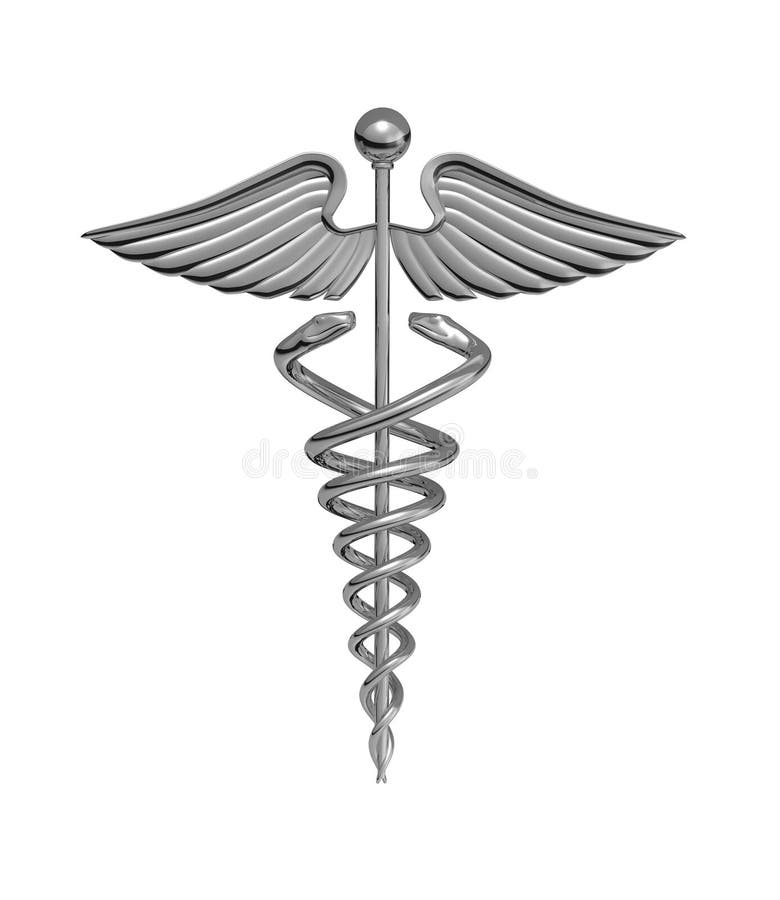 Caduceus medical symbol stock vector. Illustration of hospital - 25161815