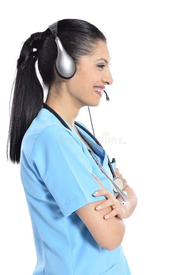 Medical call center stock image. Image of business, attractive - 38279697