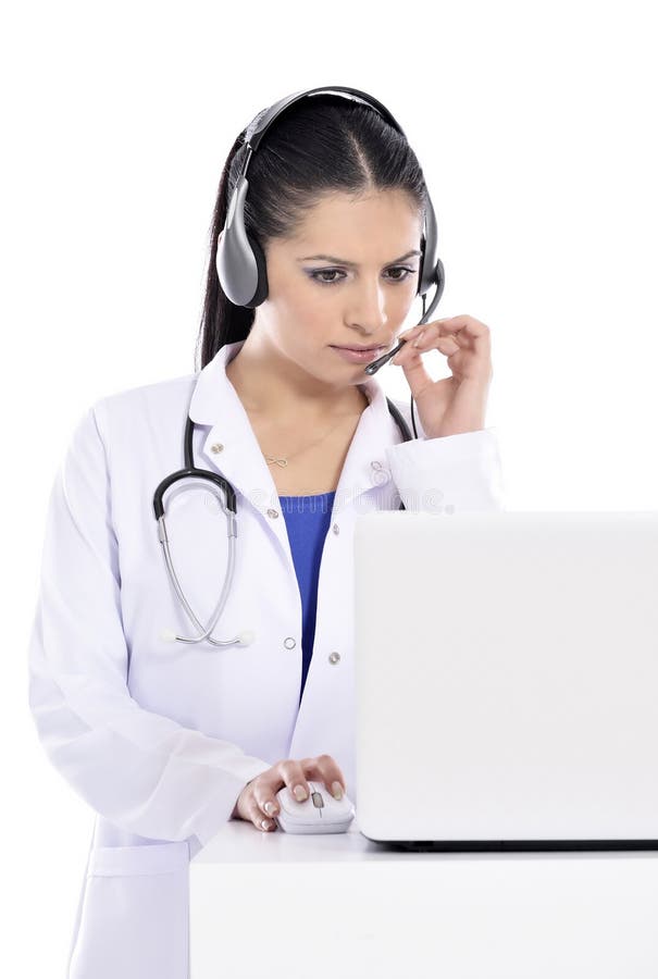 Medical call center stock photo. Image of doctor, beauty - 38319888
