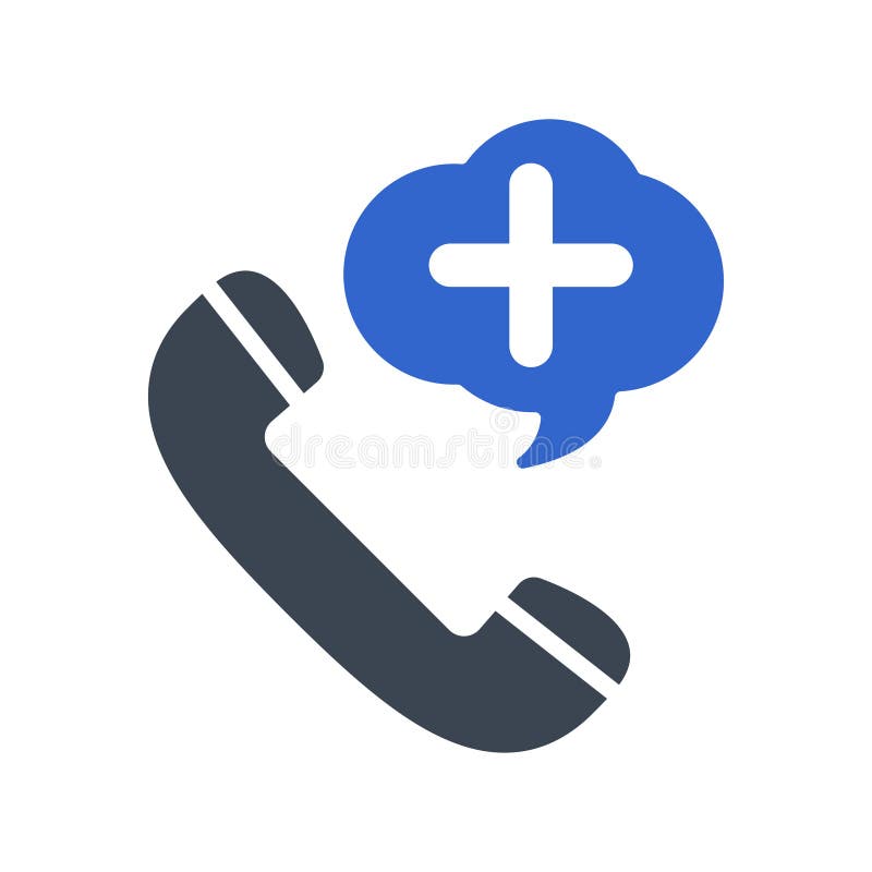 Medical call icon stock vector. Illustration of sign - 174843003