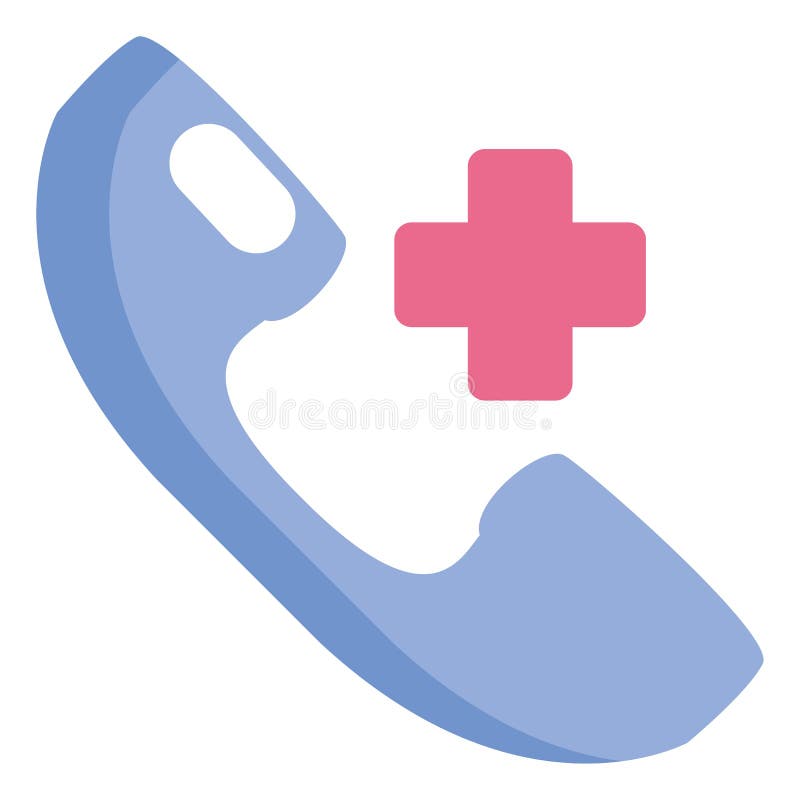 Medical call, icon stock vector. Illustration of graphic - 261068169