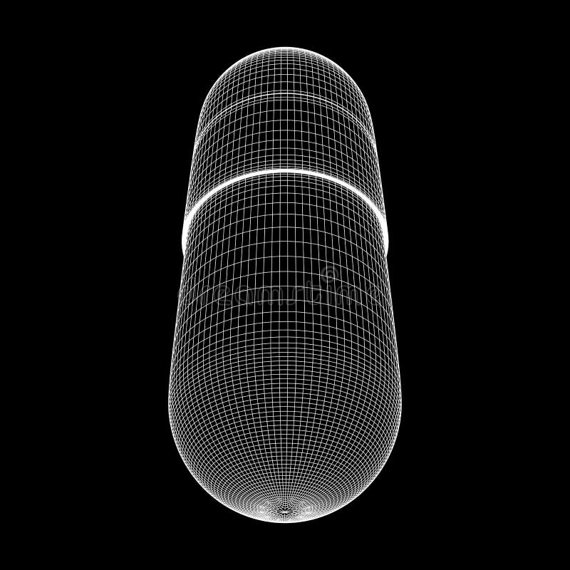 Medical capsule pill stock vector. Illustration of capsule - 121512845