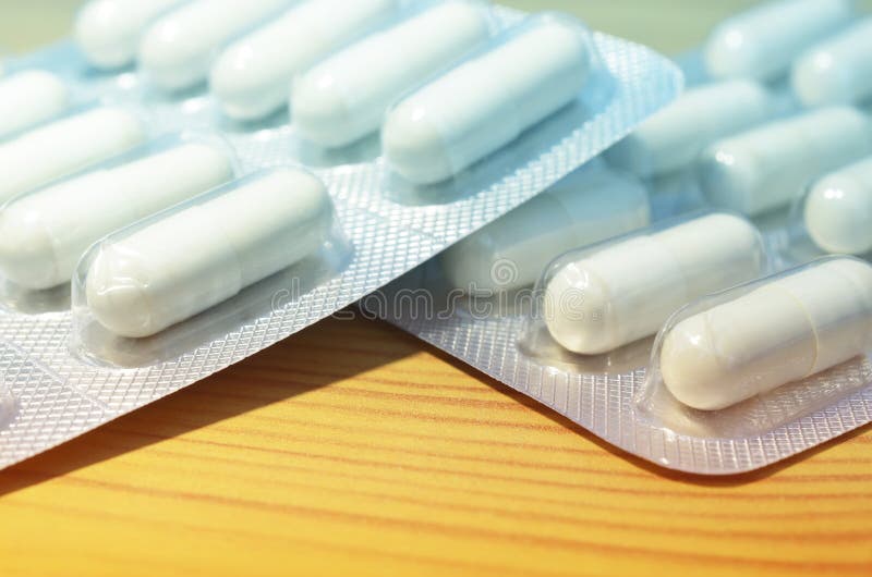 Medical Capsules in Package Stock Image - Image of capsules, packing ...