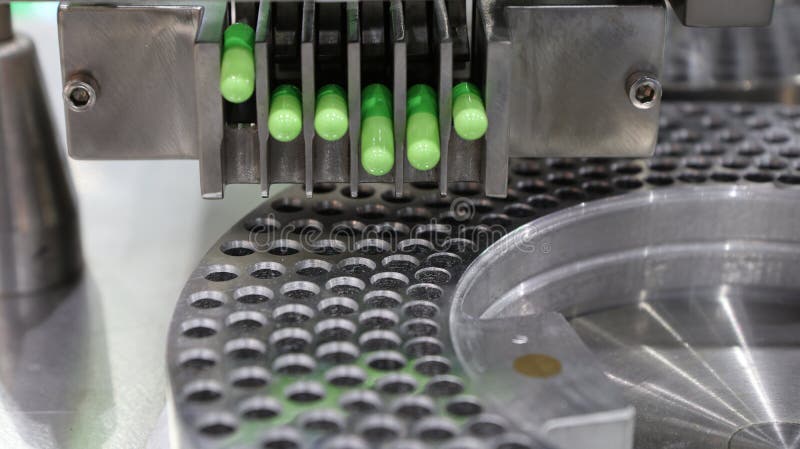 Medical Capsules Packing Process by Machine Stock Photo - Image of ...