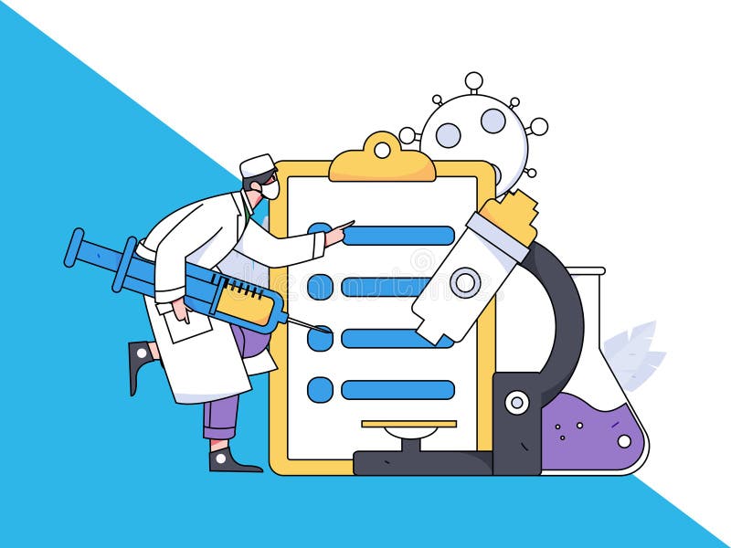 Medical Characters Fighting the Epidemic Flat Vector Concept Operation ...