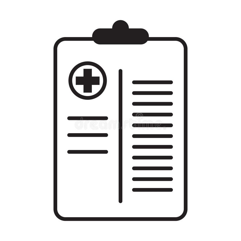 Medical chart icon vector stock vector. Illustration of linear - 326348465