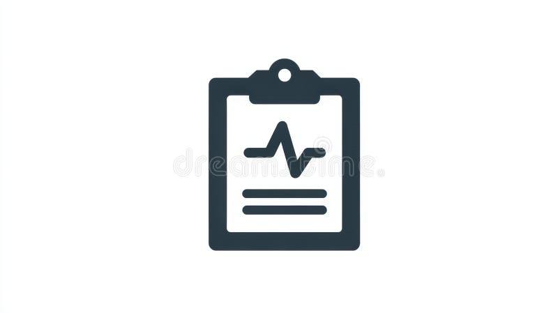 Medical Chart Icon with Data Visualization Elements Suitable for ...