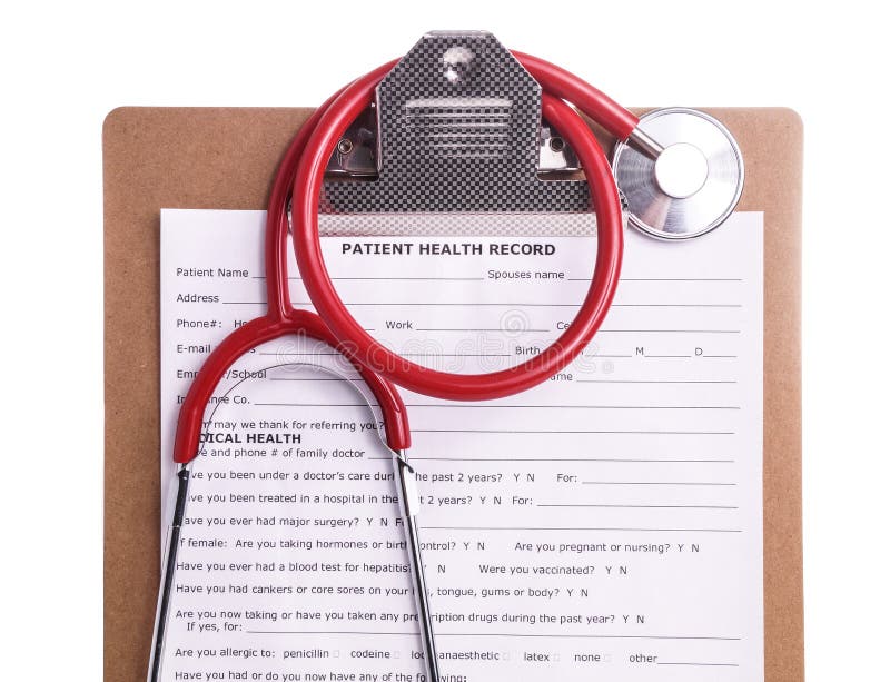 Medical Chart and Stethoscope Stock Image - Image of hospital, medicine ...