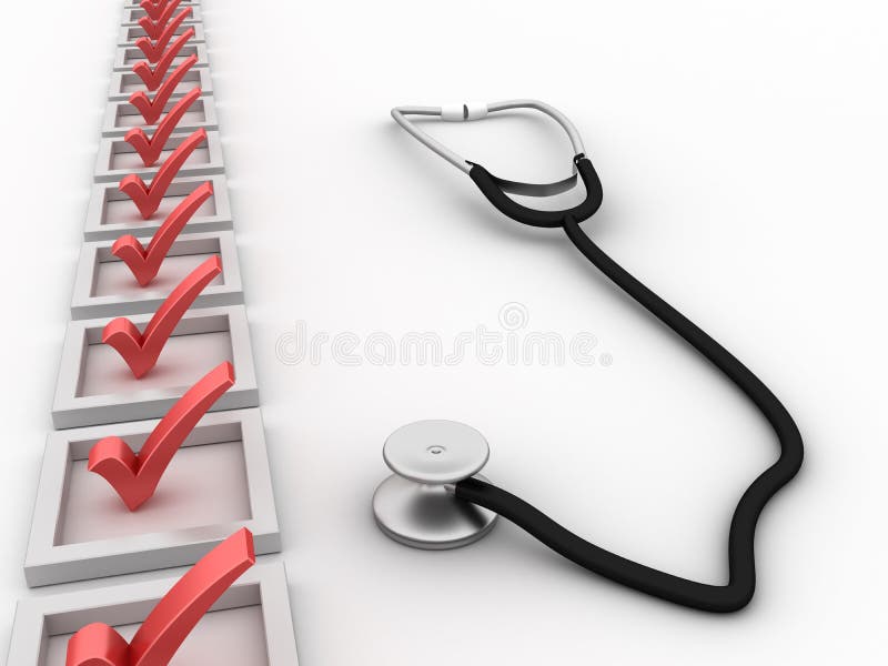 Medical Check List stock illustration. Illustration of health - 59323249