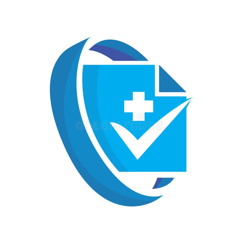 Medical Check Paper Logo Element. Medical Logo Template Stock Vector ...