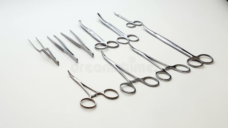 Medical Clamp and Other Tools Stock Image - Image of scissor, surgical ...