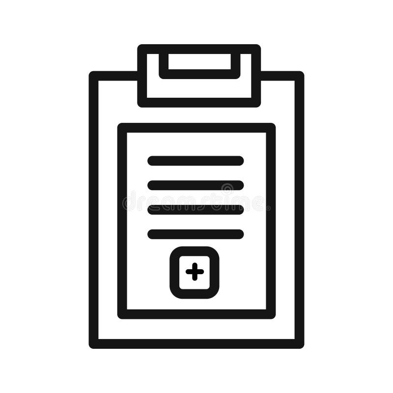 Medical Clipboard Form Icon Black and White Vector Sign Stock ... Medical Clipboard Form Icon Black and White Vector Sign Stock ...