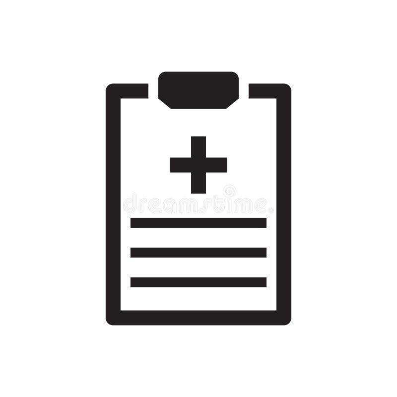 Medical Clipboard Icon - Hospital Clipboard Vector Stock Vector ...