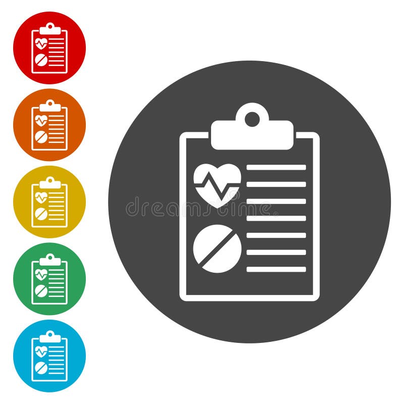 Medical clipboard icon stock vector. Illustration of graphic - 131526415