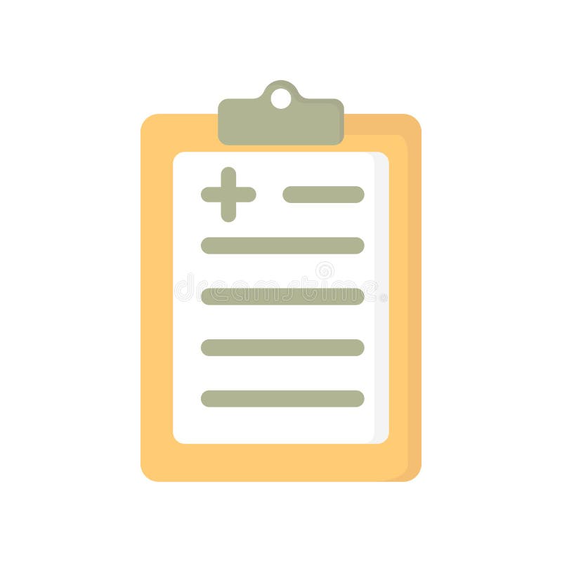 Medical Clipboard Icon. Vector Illustration Stock Vector - Illustration ...