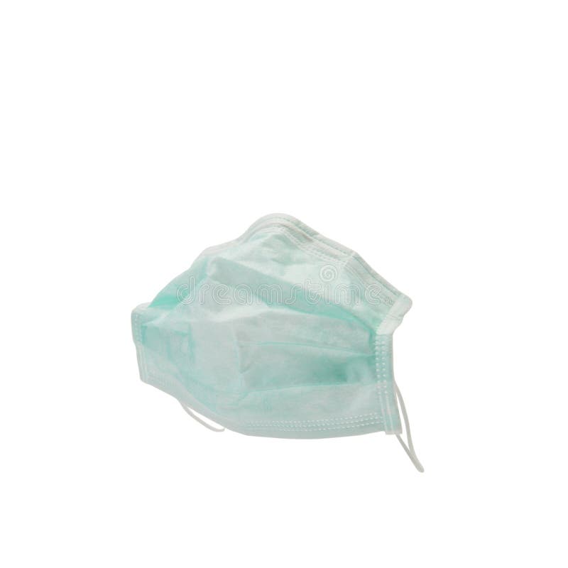 Medical Cloth Mask on White Background Stock Photo - Image of equipment ...