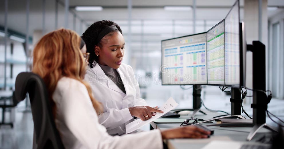 Medical Coder Enters Billing Codes into Spreadsheet Stock Image - Image ...