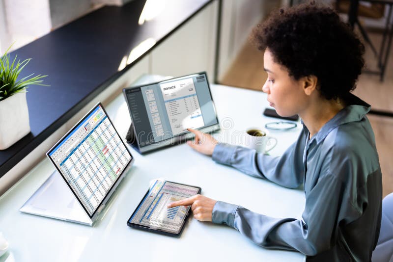 Medical Codes and Accounts Manager in Office Stock Photo - Image of ...