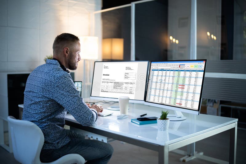 Medical Codes and Accounts Manager in Office Stock Photo - Image of ...