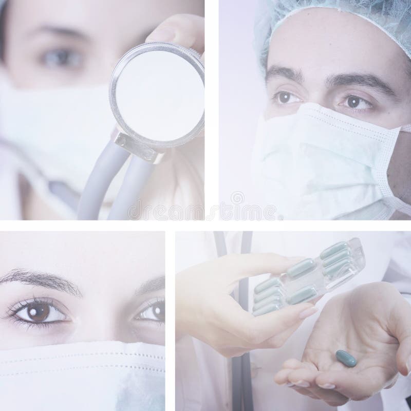 Medical collage stock photo. Image of equipment, adult - 15265238