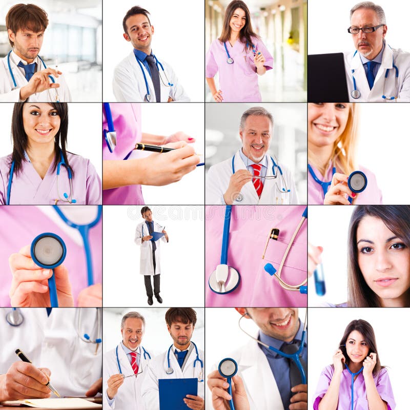 Medical collage stock photo. Image of medic, people, physician - 20372300