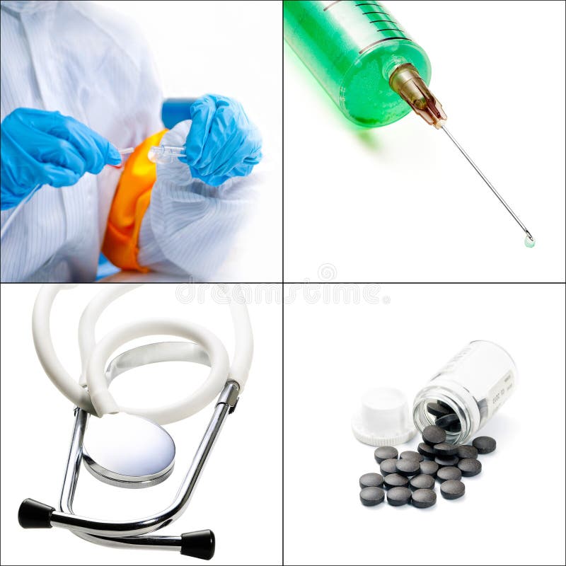 Medical collage stock photo. Image of healthy, blue - 248128650