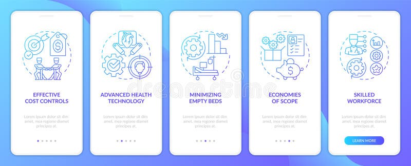 Medical Competition Advantages Blue Gradient Onboarding Mobile App ... Medical Competition Advantages Blue Gradient Onboarding Mobile App ...