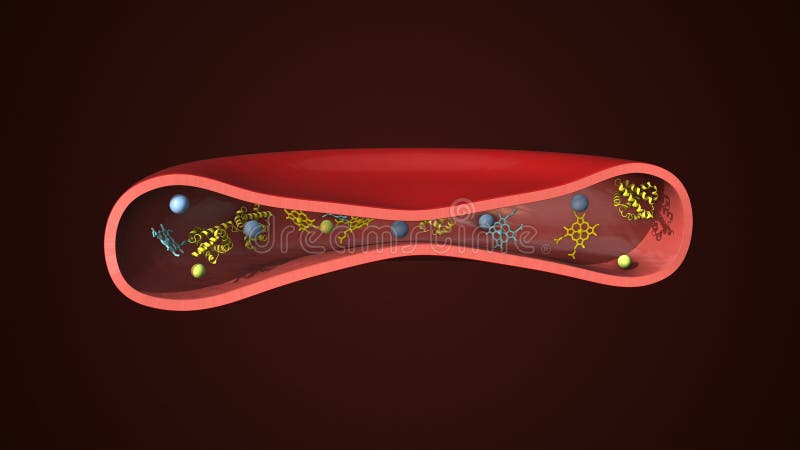 Medical Concept of Blood Cell Structure Stock Illustration ...