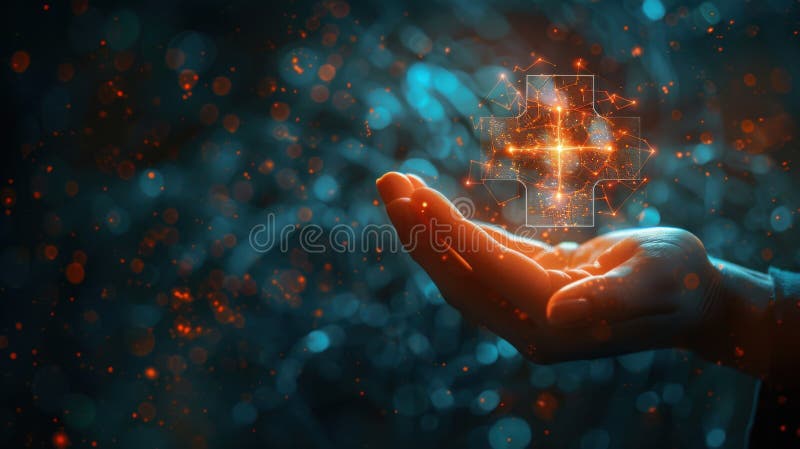 Medical Concept. Hand Holding Medical Cross. Stock Illustration ...