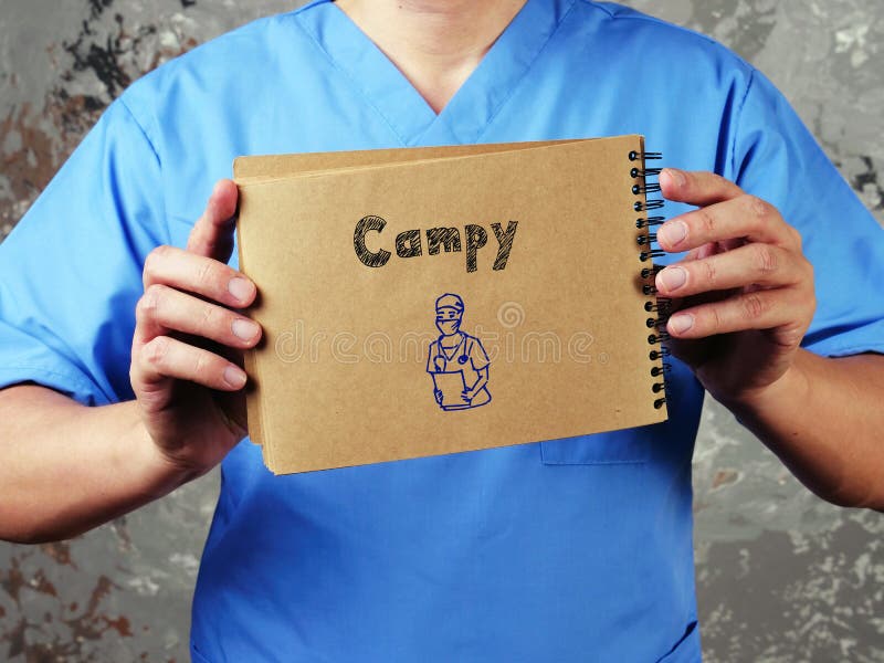 Medical Concept Meaning Campy with Sign on the Page Stock Photo - Image ...