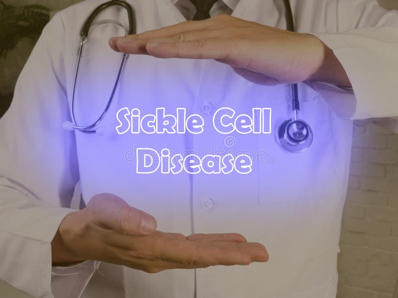 Medical Concept about Sickle Cell Disease with Sign on the Sheet Stock ...