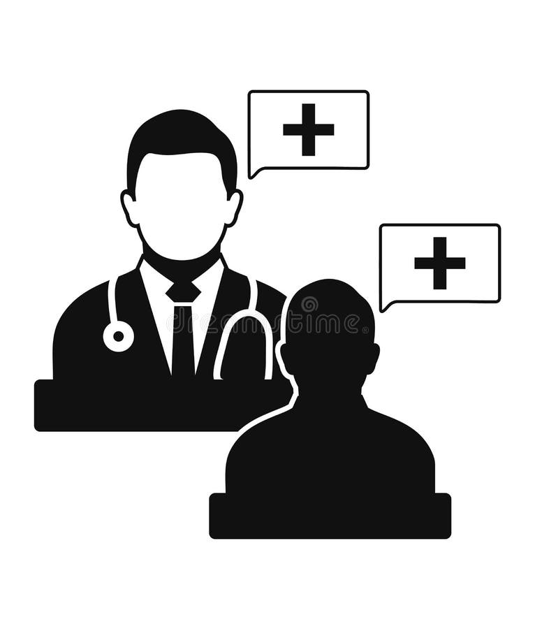 Medical consultant icon. stock vector. Illustration of physician ...