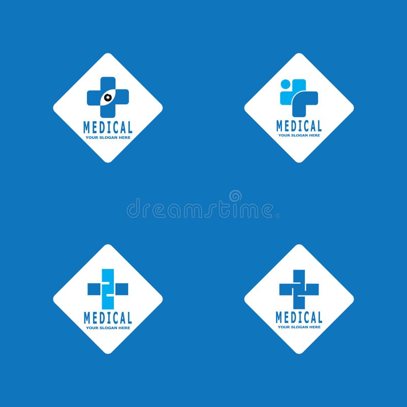 Medical Cross Health Logo Vector Template Stock Vector - Illustration ...